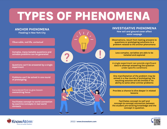 Free Types of Phenomena Anchor Chart